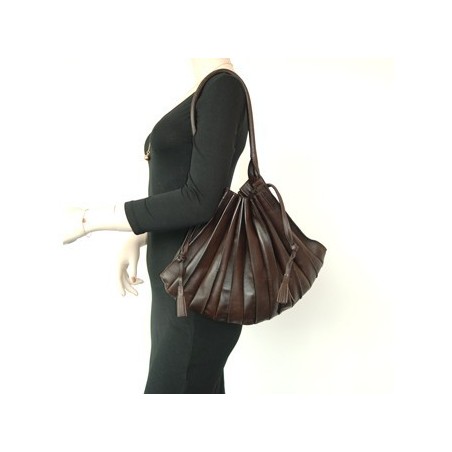 Sac de luxe ocasion Lupo - Abanico chocolat